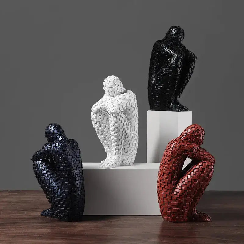Abstract Sitting Sculpture-Free Worldwide Shipping-30 Days Money-Back ...